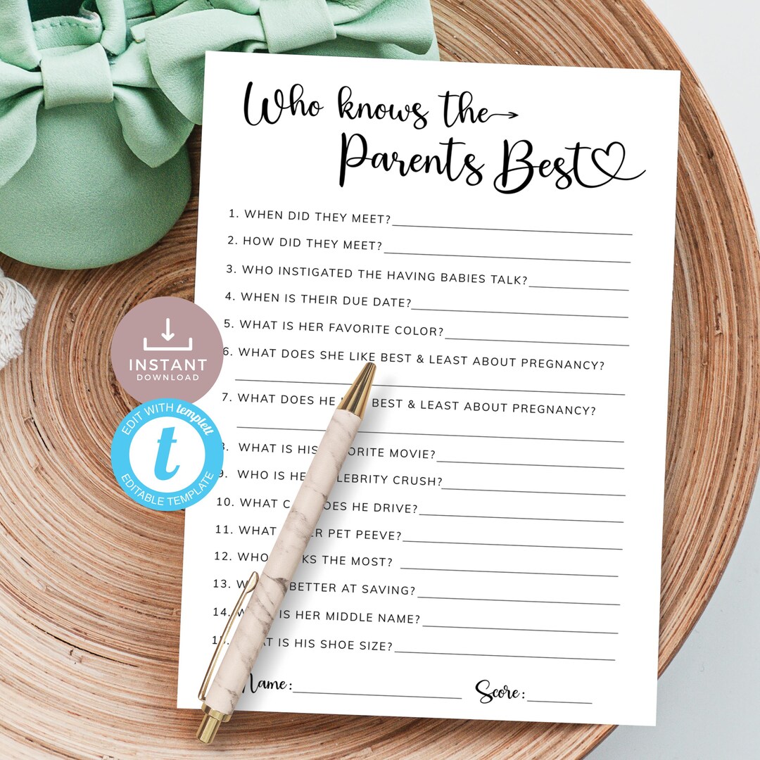 How Well Do You Know the Parents, Who Knows Mommy and Daddy Best ...