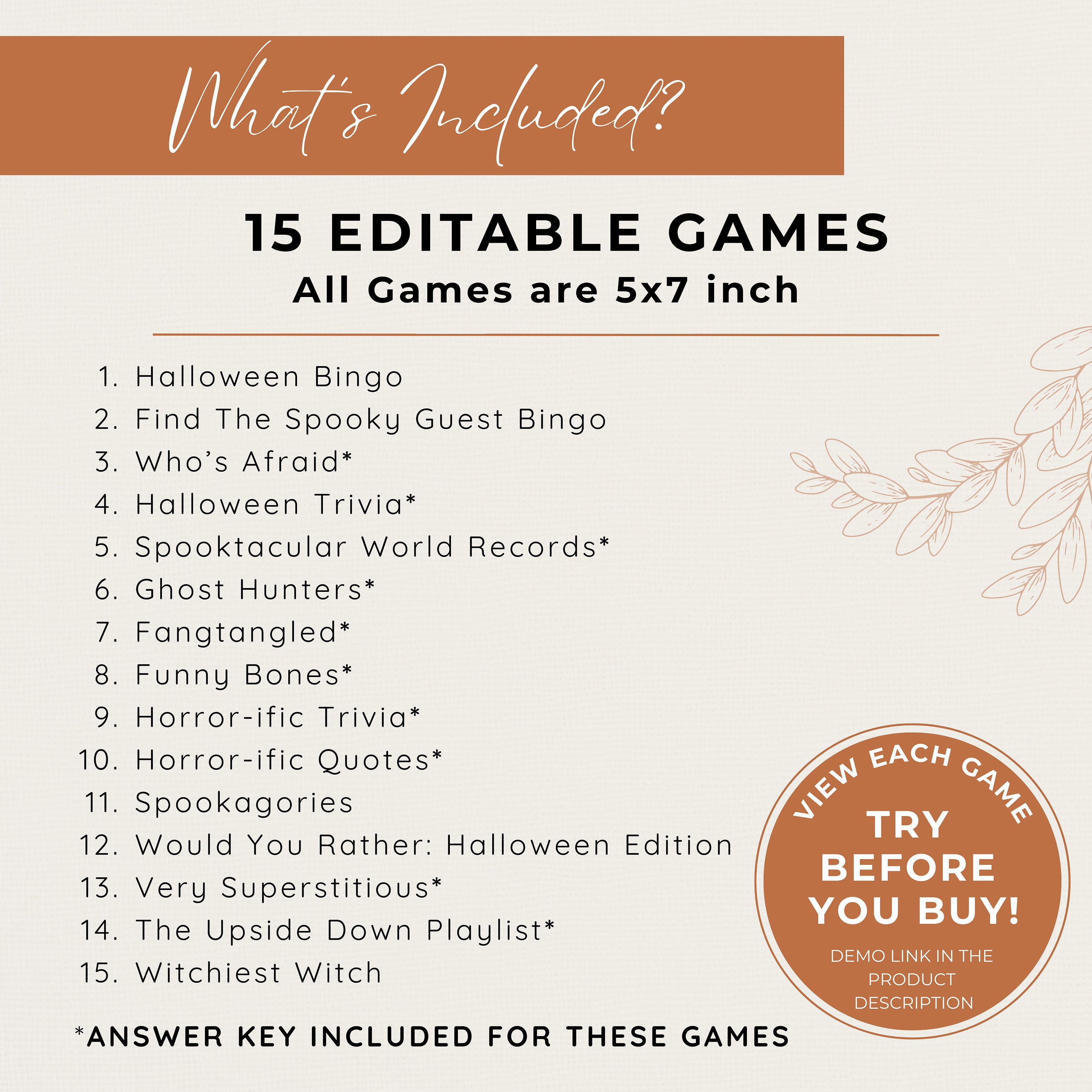 Witchy Halloween Games Bundle, Drink up Witches Activity Pack, Gothic ...