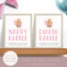 Pink Gingerbread Baby Shower Sign Bundle, A Little Lady Table Signage ...