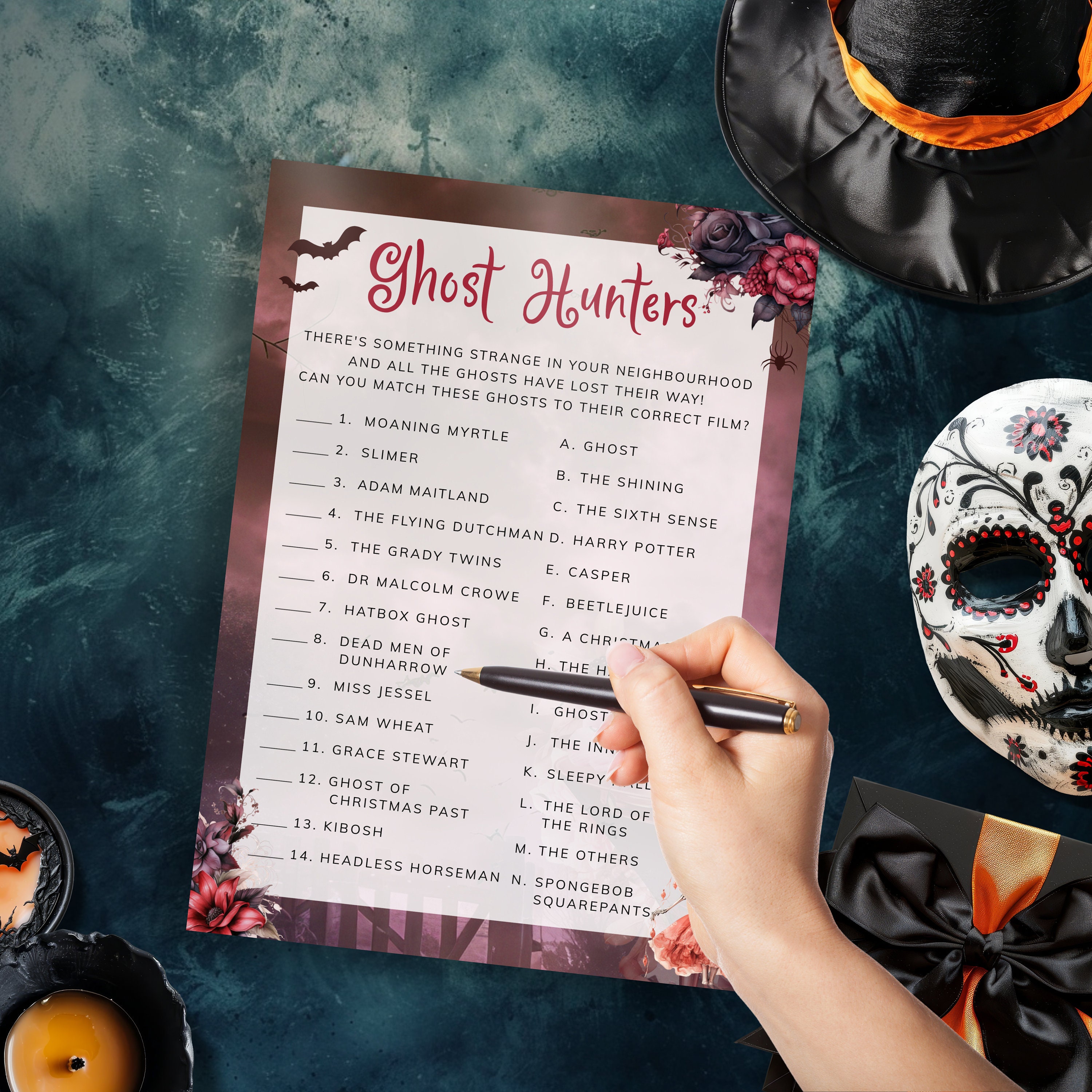 Witchy Halloween Games Bundle, Drink up Witches Activity Pack, Gothic ...