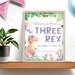 Three Rex Welcome Sign Featuring Peach T-rex Tyrannosaurus and Pastel ...
