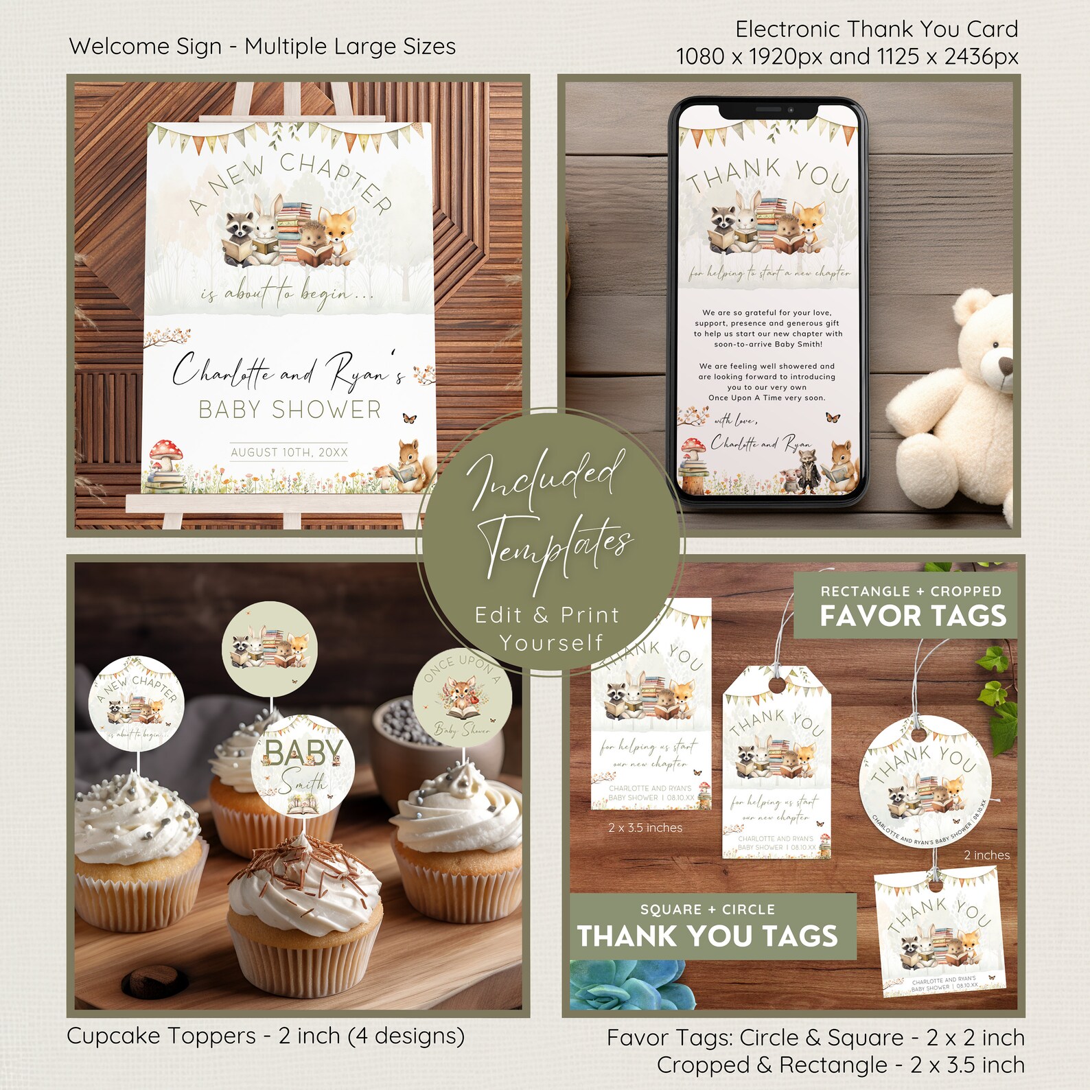Storybook Baby Shower Bundle New Chapter, A New Chapter is About to ...
