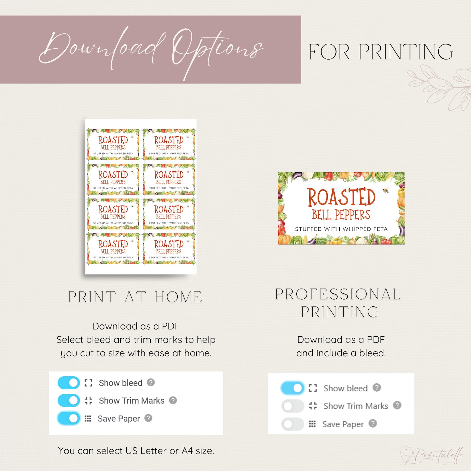 Locally Grown Buffet Card Template, Farmers Market Food Label, Table ...