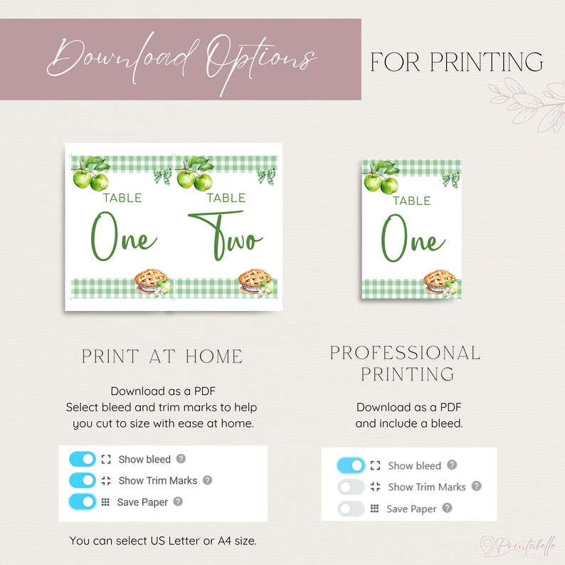 Apple Themed Table Number Signs Template, Apple of Our Eye Baby Shower ...