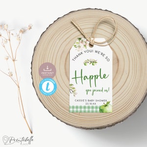 Apple Favor Tag Template, Apple of My Eye Favour Labels, Fall Fruit ...