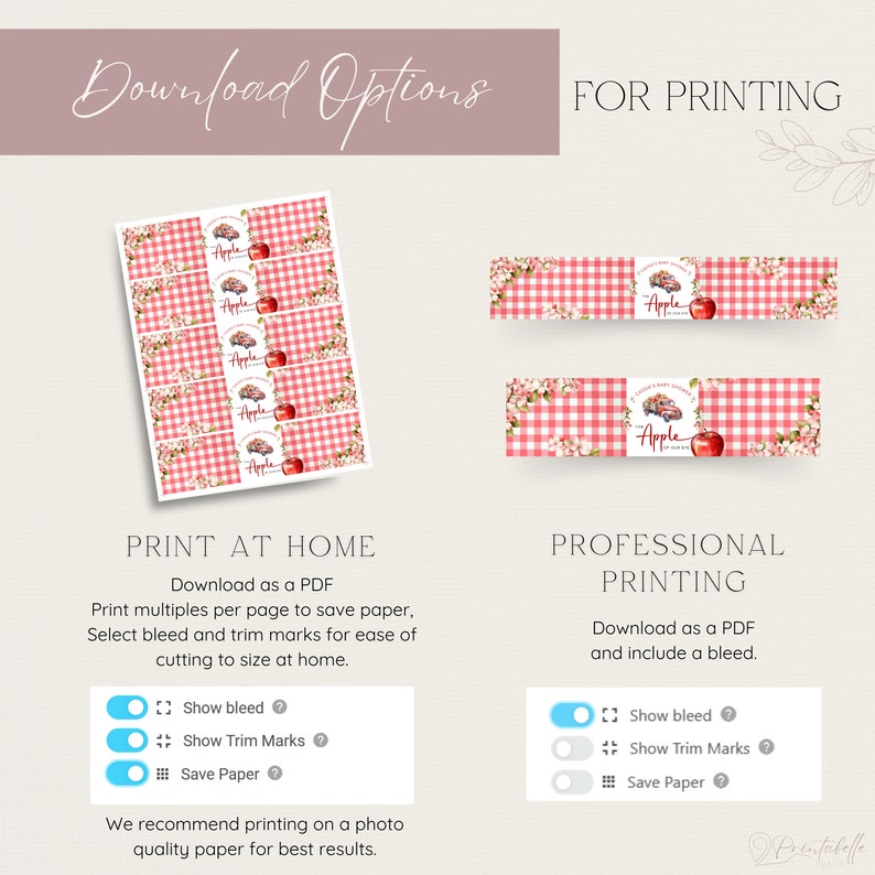 Apple of Our Eye Baby Shower Water Bottle Label, Apple Themed Bottle ...