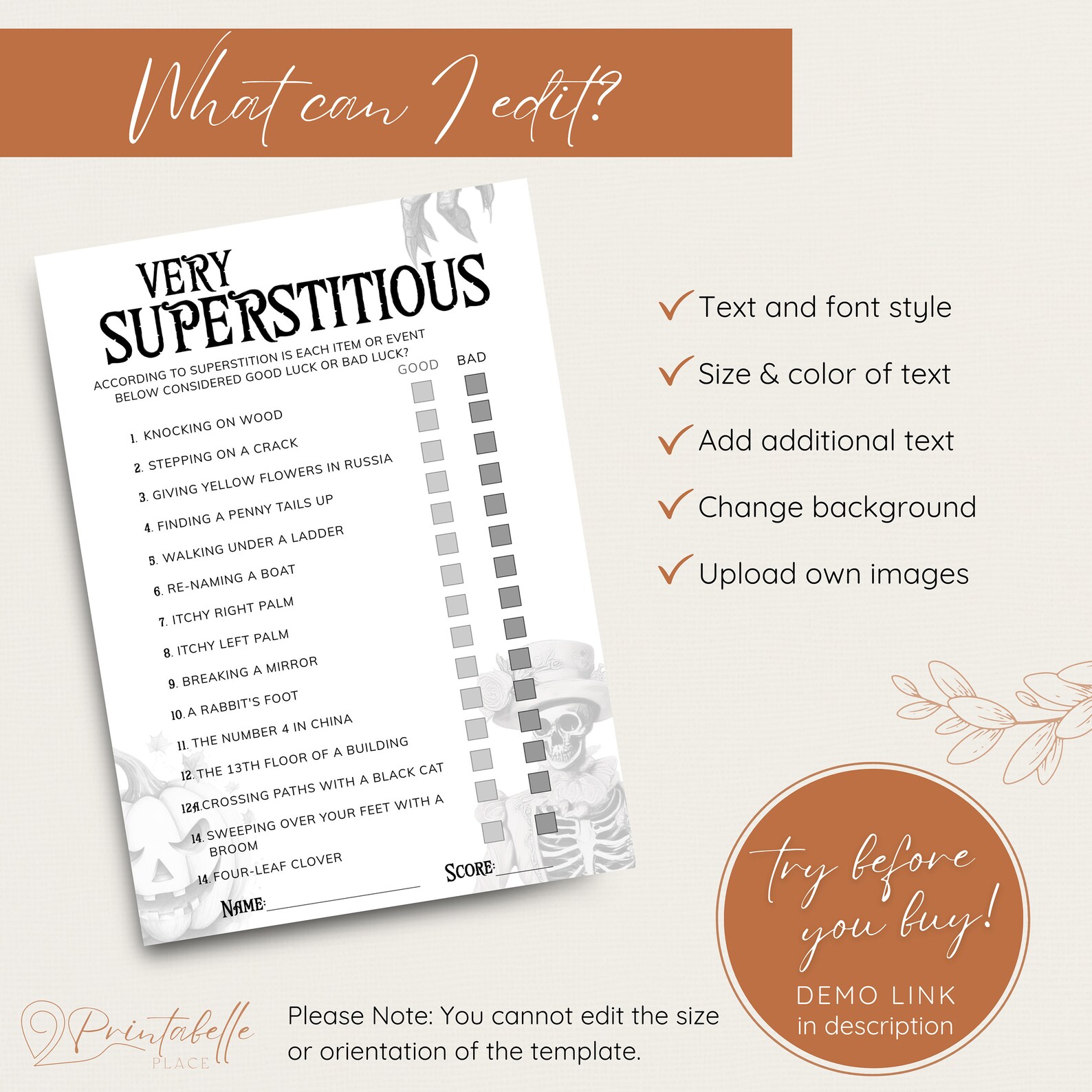 Halloween Game True or False Style Superstitions, Spooky Myths Trivia ...