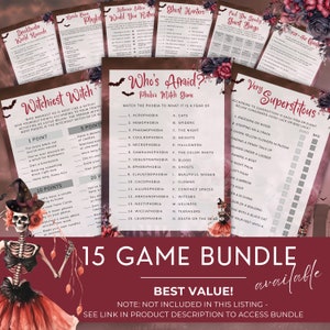 Halloween Trivia Game Printable, Witchy General Knowledge Quiz, Gothic ...