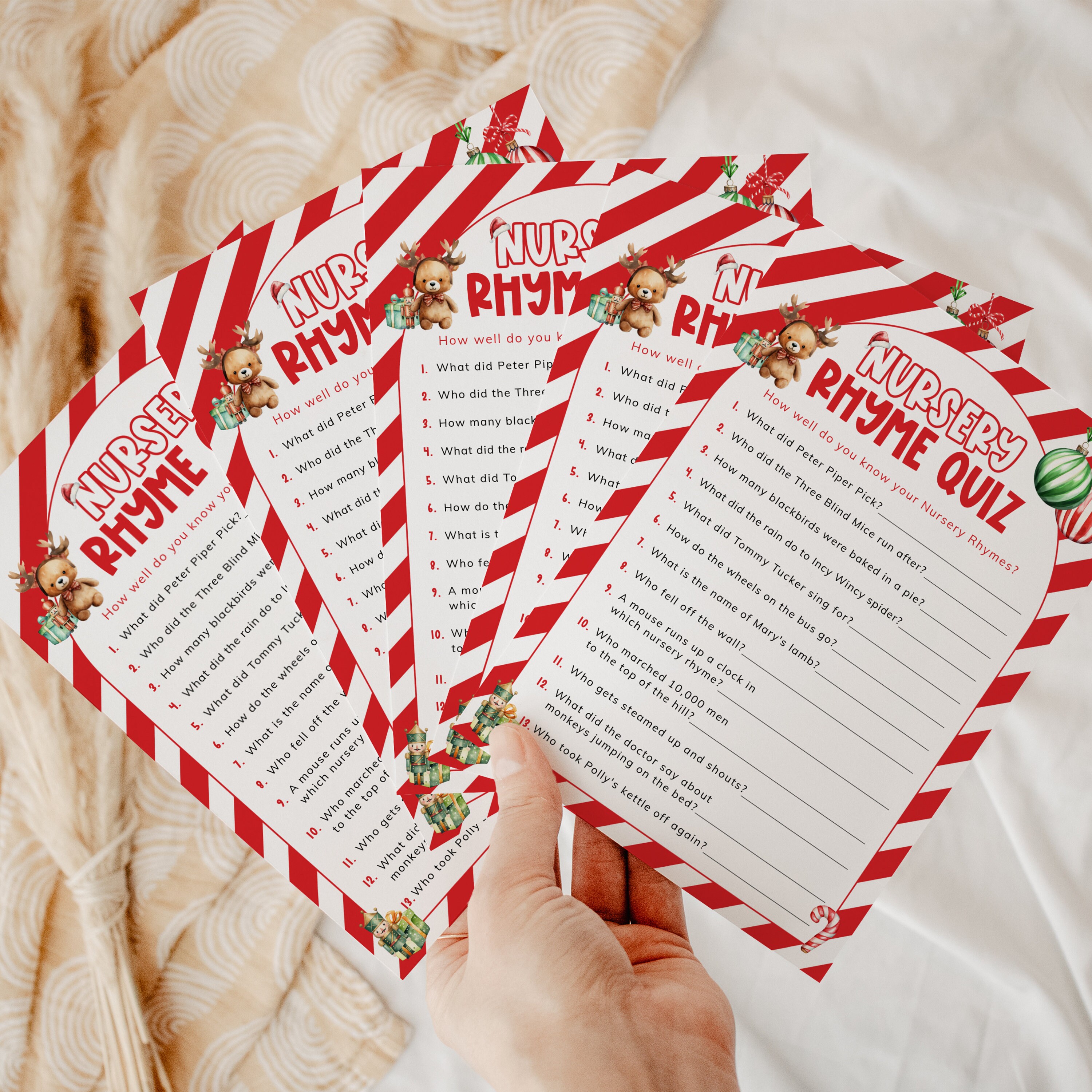 Merry Little Nursery Rhyme Quiz, Christmas Childrens Books Trivia ...