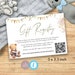 Storybook Themed Gift Registry Card With QR Code, New Chapter Begin ...