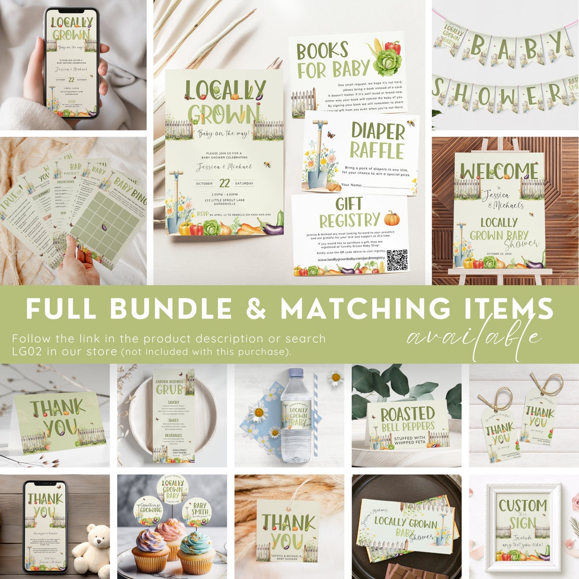 Locally Grown Books for Baby Card Template for Farmers Market Baby ...