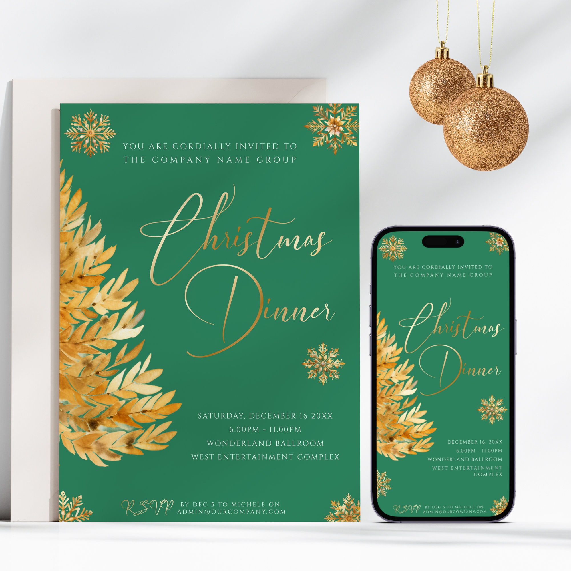 Company Christmas Party Invitation to End the Year in Style and ...