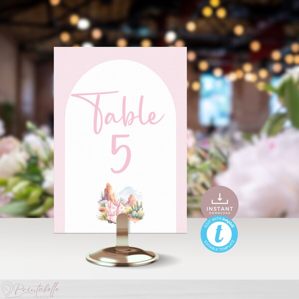 Western Table Number - Etsy