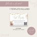 Storybook Themed Gift Registry Card With QR Code, New Chapter Begin ...