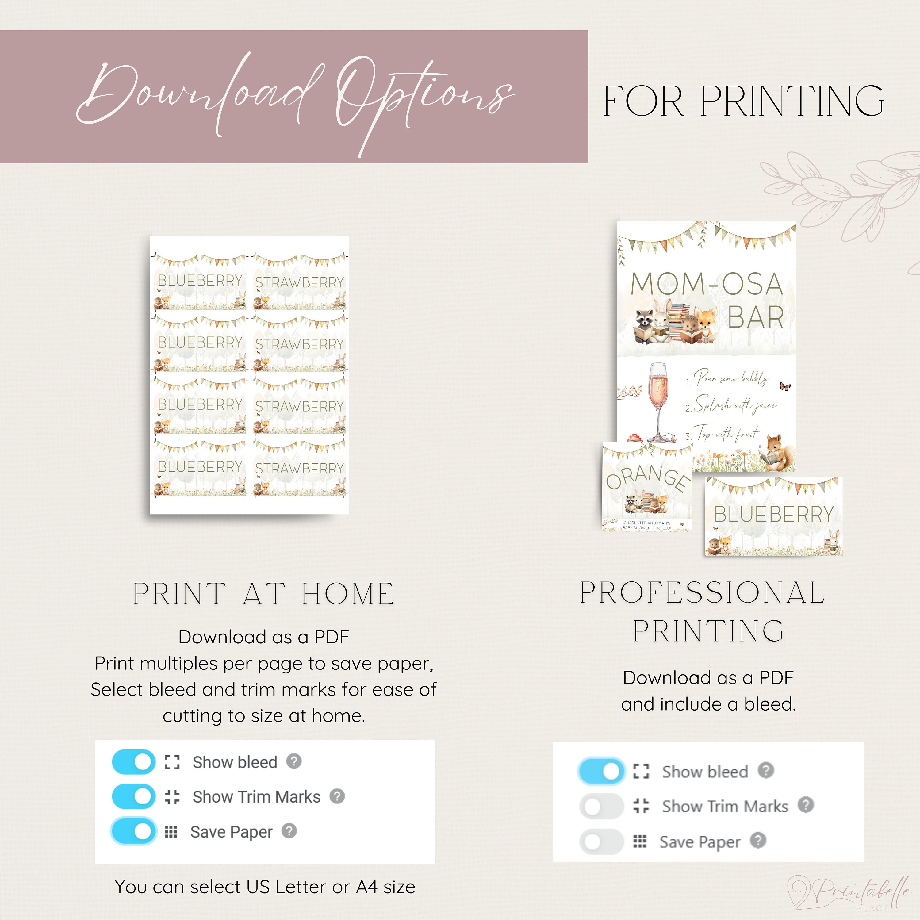 Mimosa Bar Sign and Labels, A New Chapter is About to Begin Momosa Pack ...