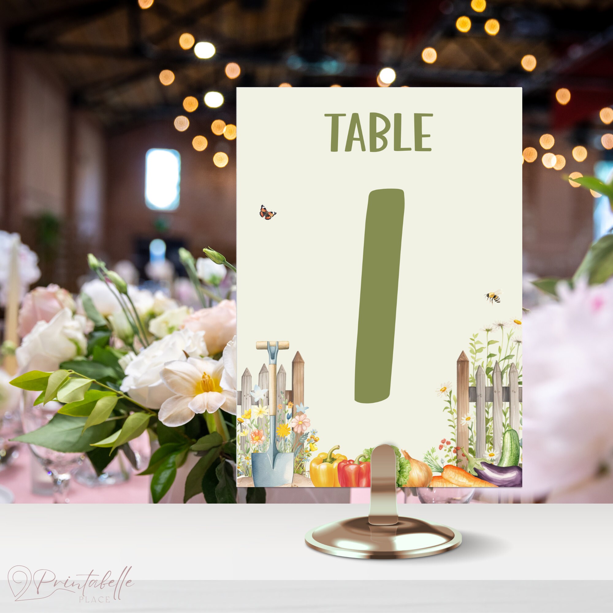 Locally Grown Table Number Templates for Your Farmers Market Theme ...