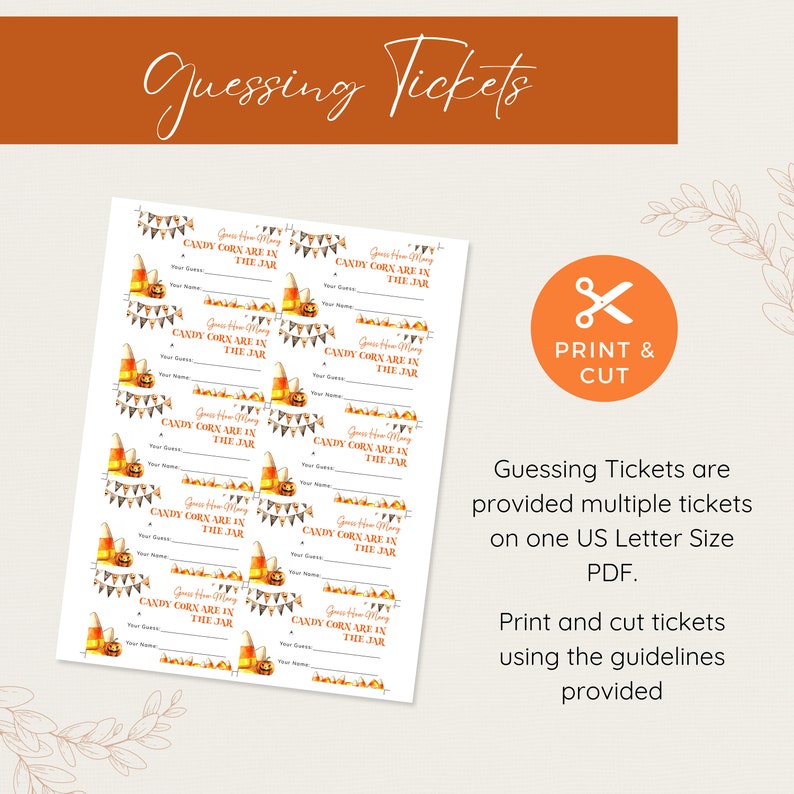 Candy Corn Guessing Game, How Many Candy Corn Are in the Jar, Halloween ...