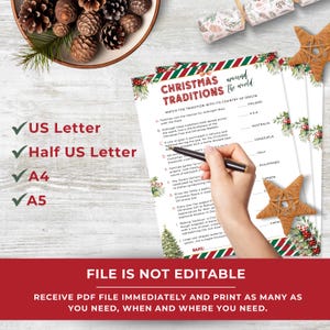 Christmas Around the World Trivia, Traditions Matching Game, Holiday ...