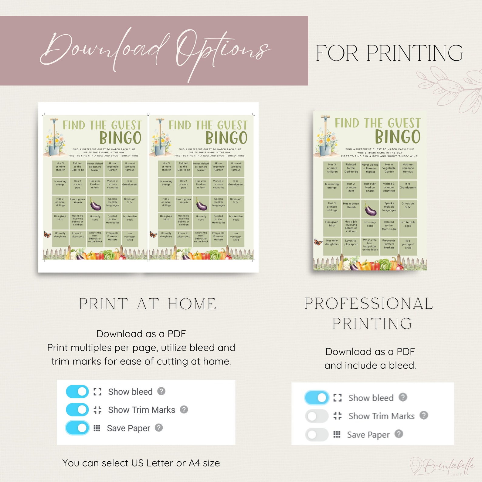 Locally Grown Find the Guest Human Bingo Card Template for Your Sage ...