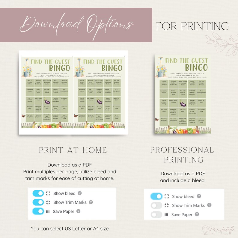 Locally Grown Find the Guest Human Bingo Card Template for Your Sage ...