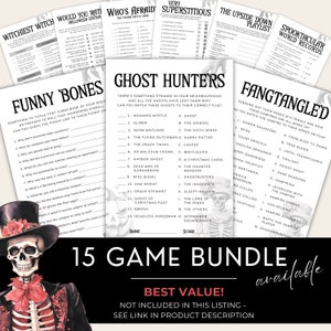 Funny Bones Halloween Game, Spooky Jokes and Pun Quiz, Family Friendly ...