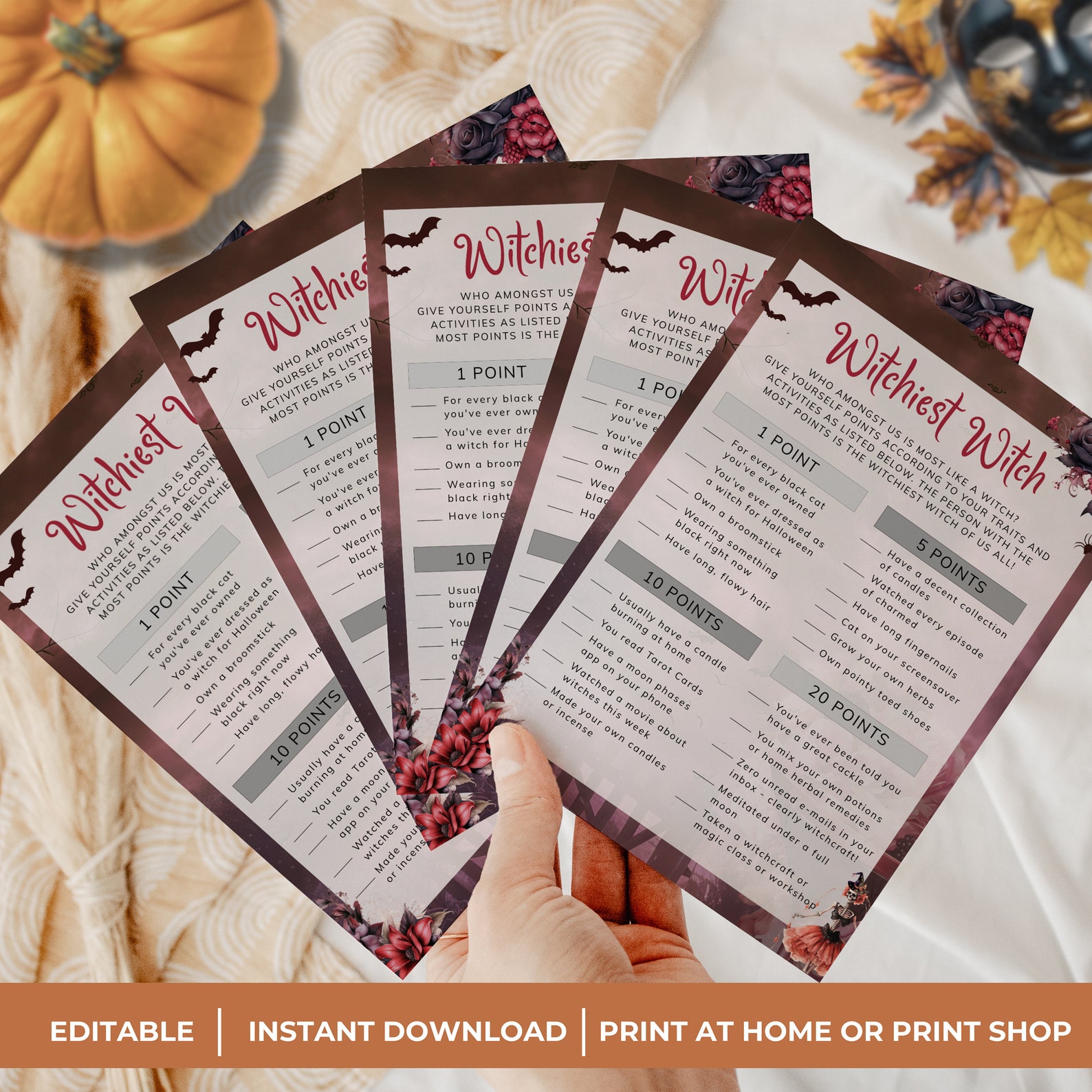 Witchiest Witch Halloween Game, Spooky Season Icebreaker Activity, Who ...