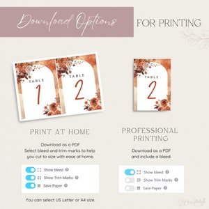 Terracotta Table Number Sign, Fall Table Name Cards, Autumn Décor ...