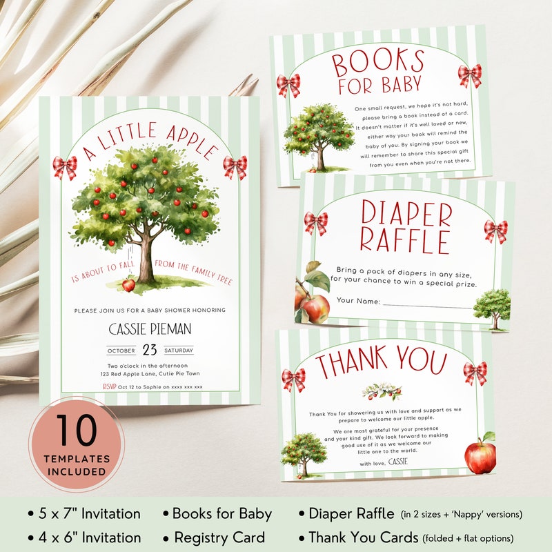 Apple Baby Shower - Etsy