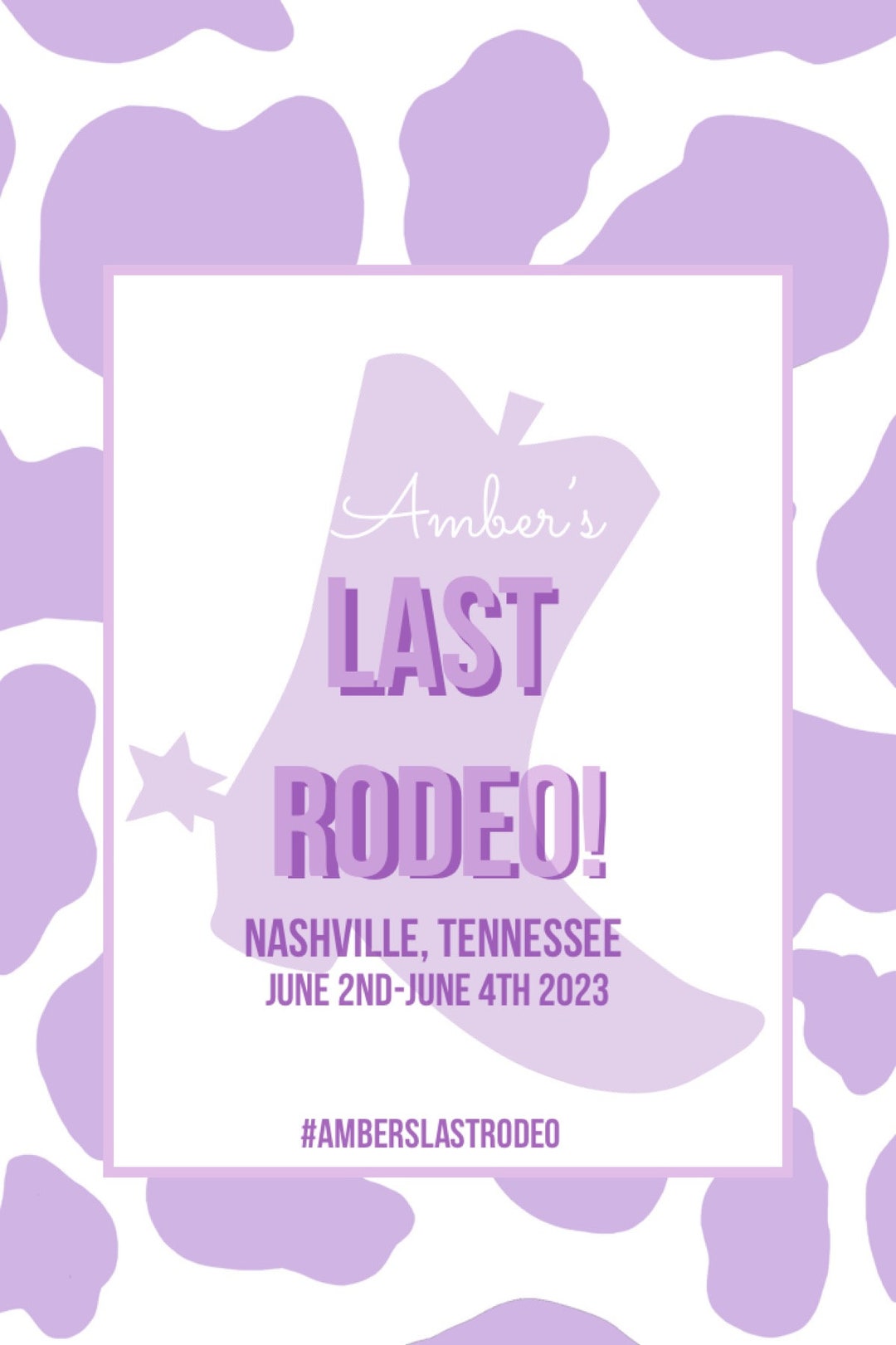 Editable Last Rodeo Sign - Etsy