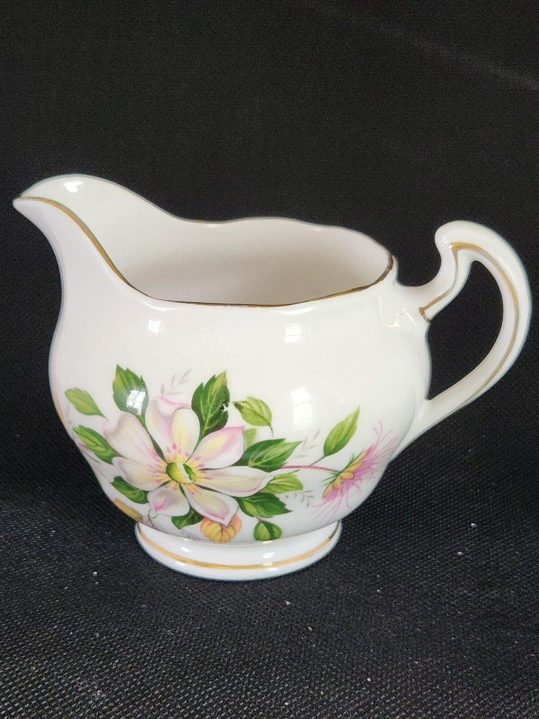 Vintage Royal Vale China Creamer, Magnolia Pattern - Etsy