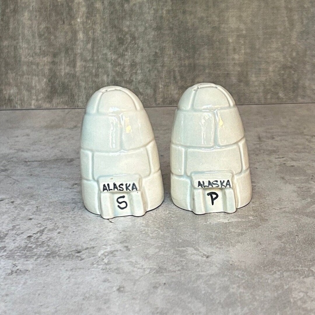 VINTAGE Alaska Igloo Salt and Pepper Shakers Retro Home Decor - Etsy