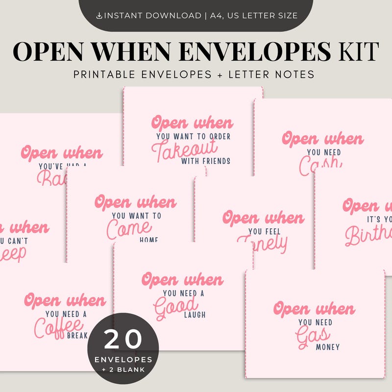 Care Package Printable - Etsy