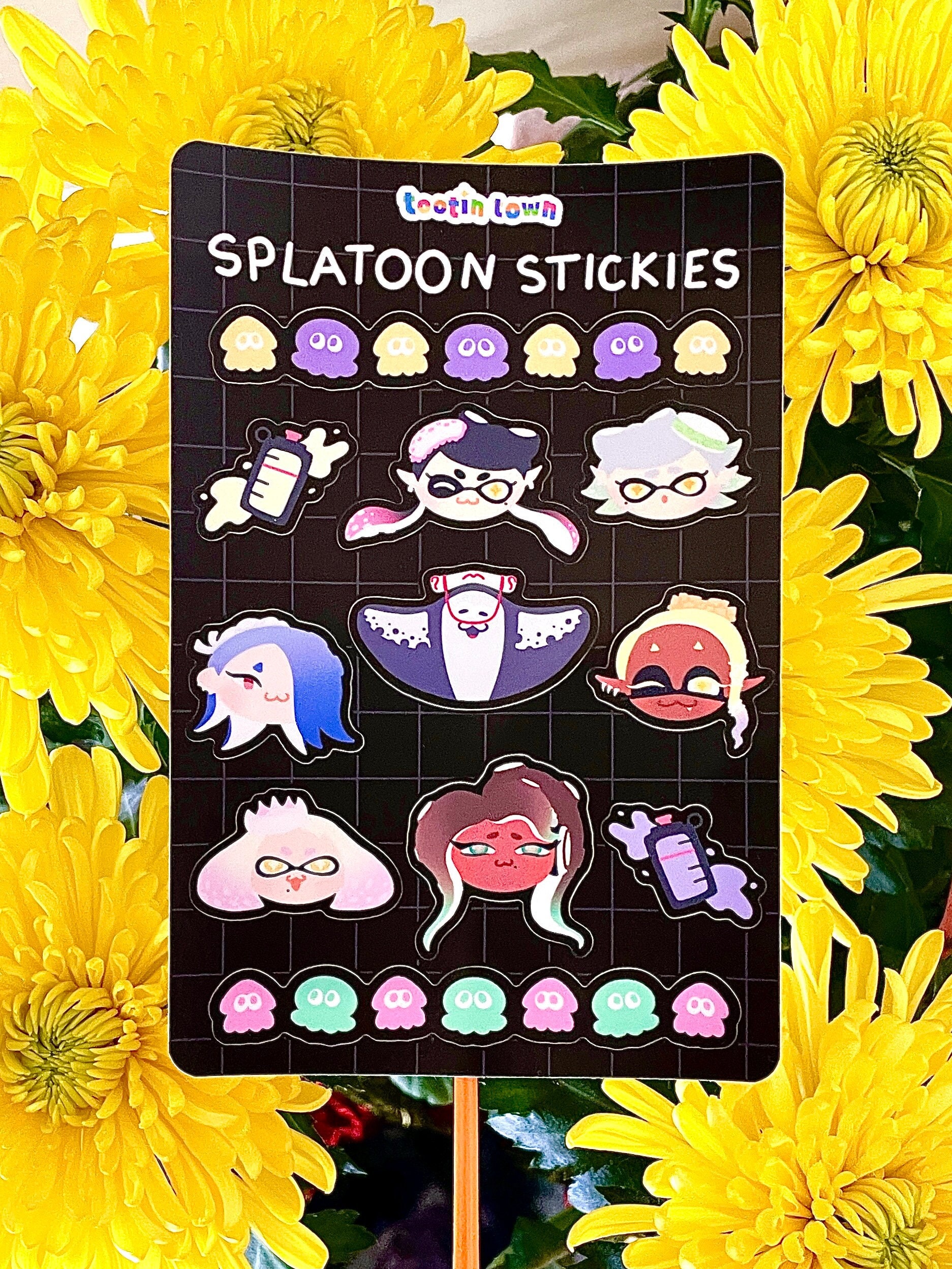 Splatoon Chibi Idol Sticker Sheet - Etsy
