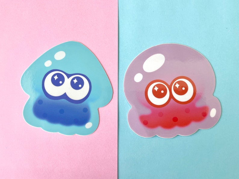 Splatoon Gummy Inkling Octoling Vinyl Sticker - Etsy