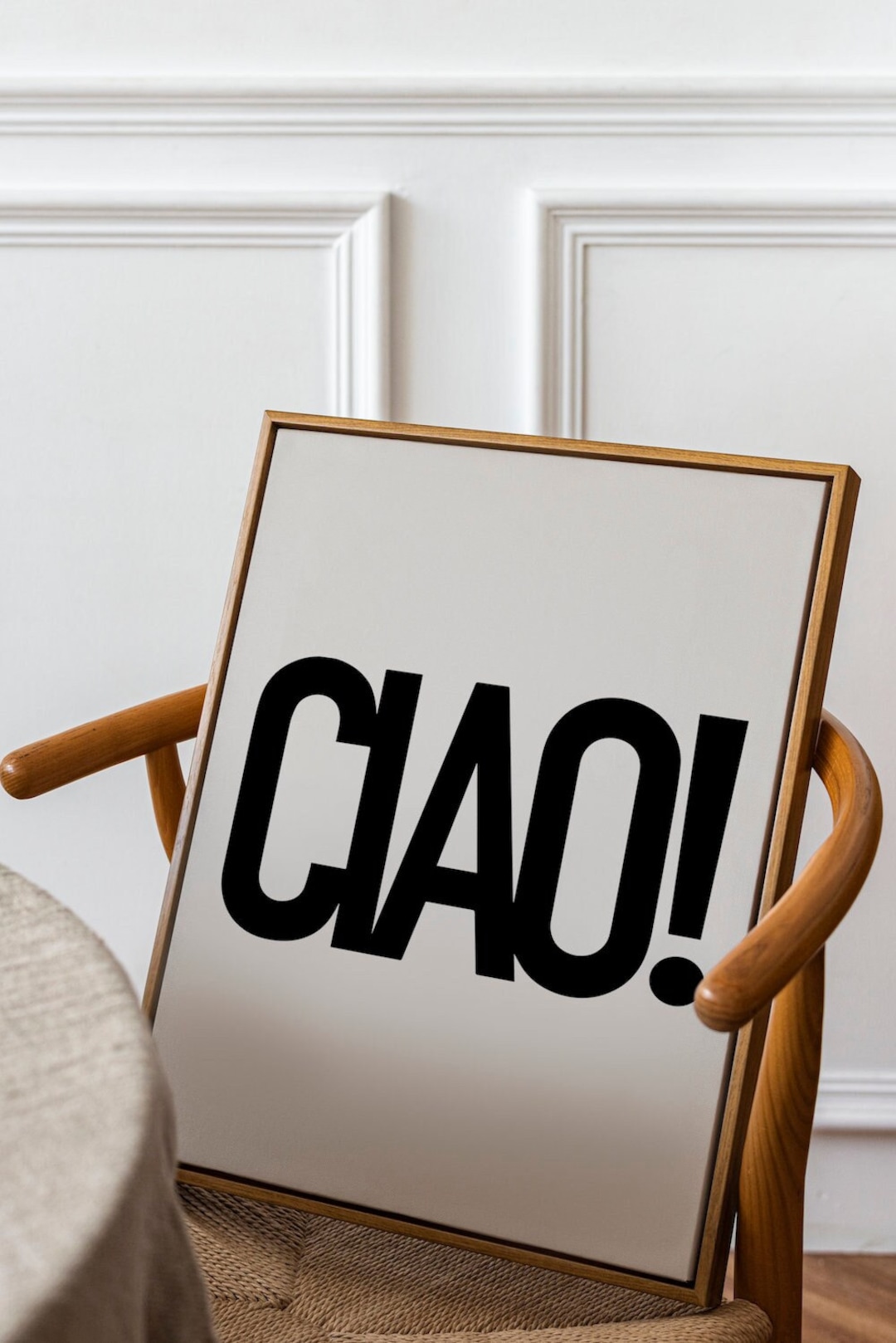 Ciao Poster Typography Wall Art Ciao Print Living Room Wall - Etsy