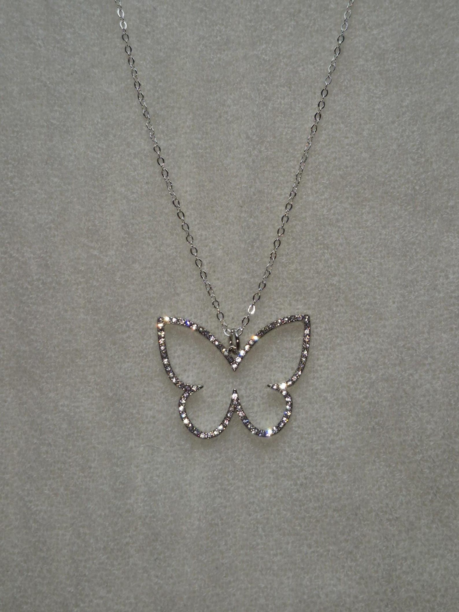 Butterfly Pendant Necklace Made for Women and Girls - Etsy