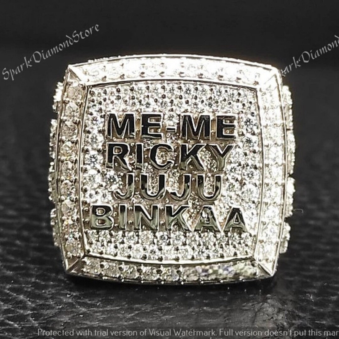 Meme Juju Name Ringcustomized Letter Ringhip Hop Ringround - Etsy