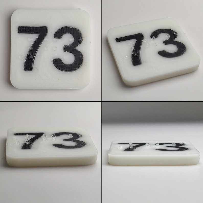 Braille Bingo Card 5x5 3D Printed | Tactile Modular Design | Enhanced ...