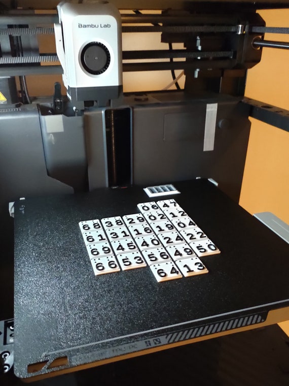 Braille Bingo Card 5x5 3D Printed Tactile Modular Design Enhanced ...