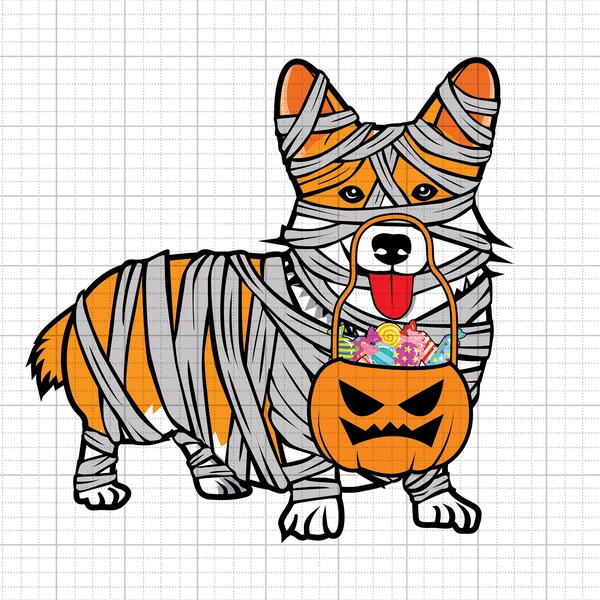 Corgi Ghost Svg - Etsy