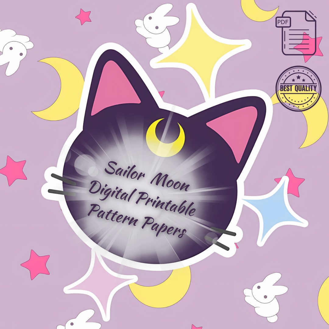 Sailor Moon Digital Printable Pattern Papers High Quality Product ...