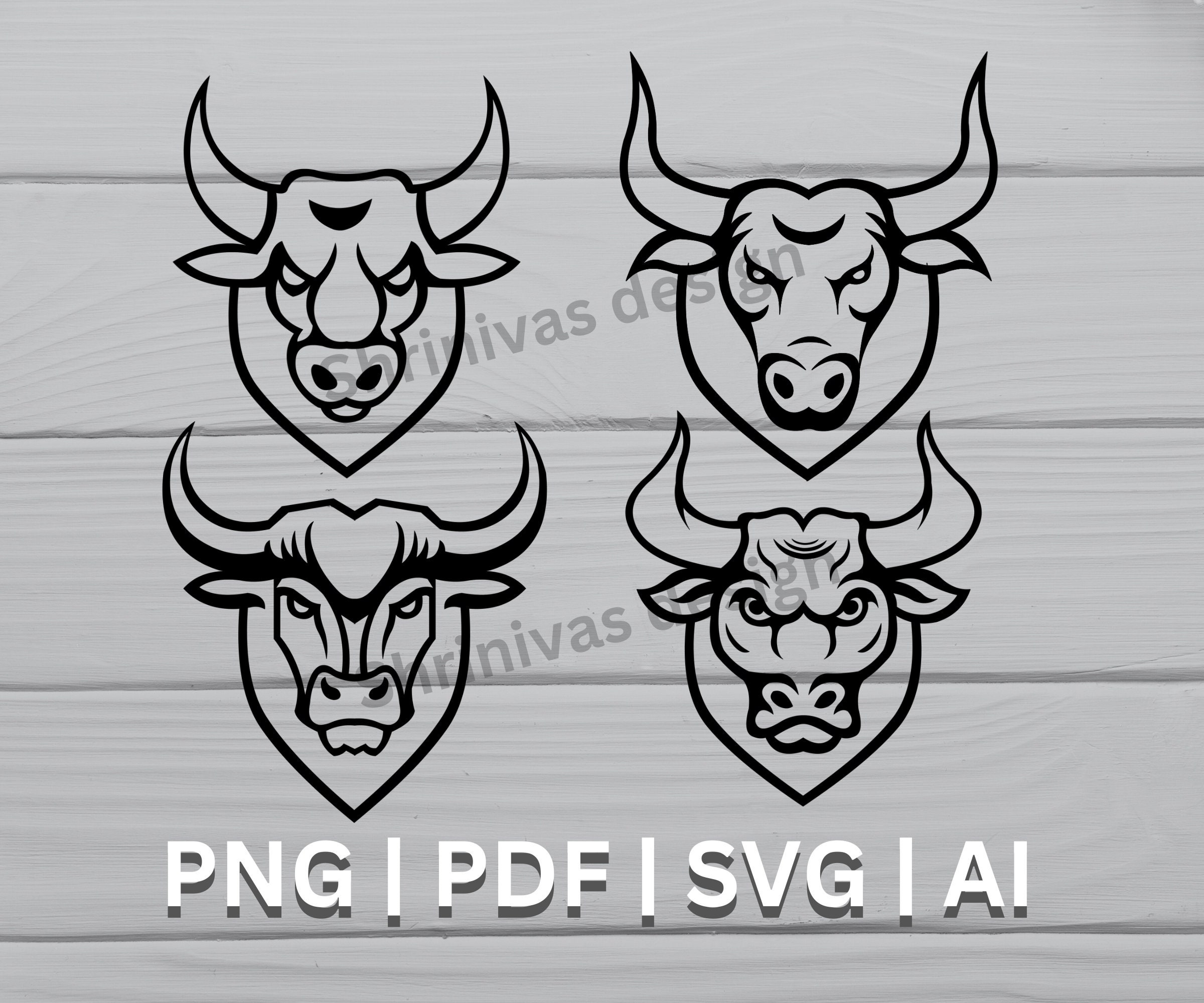 Bull Face Sketch