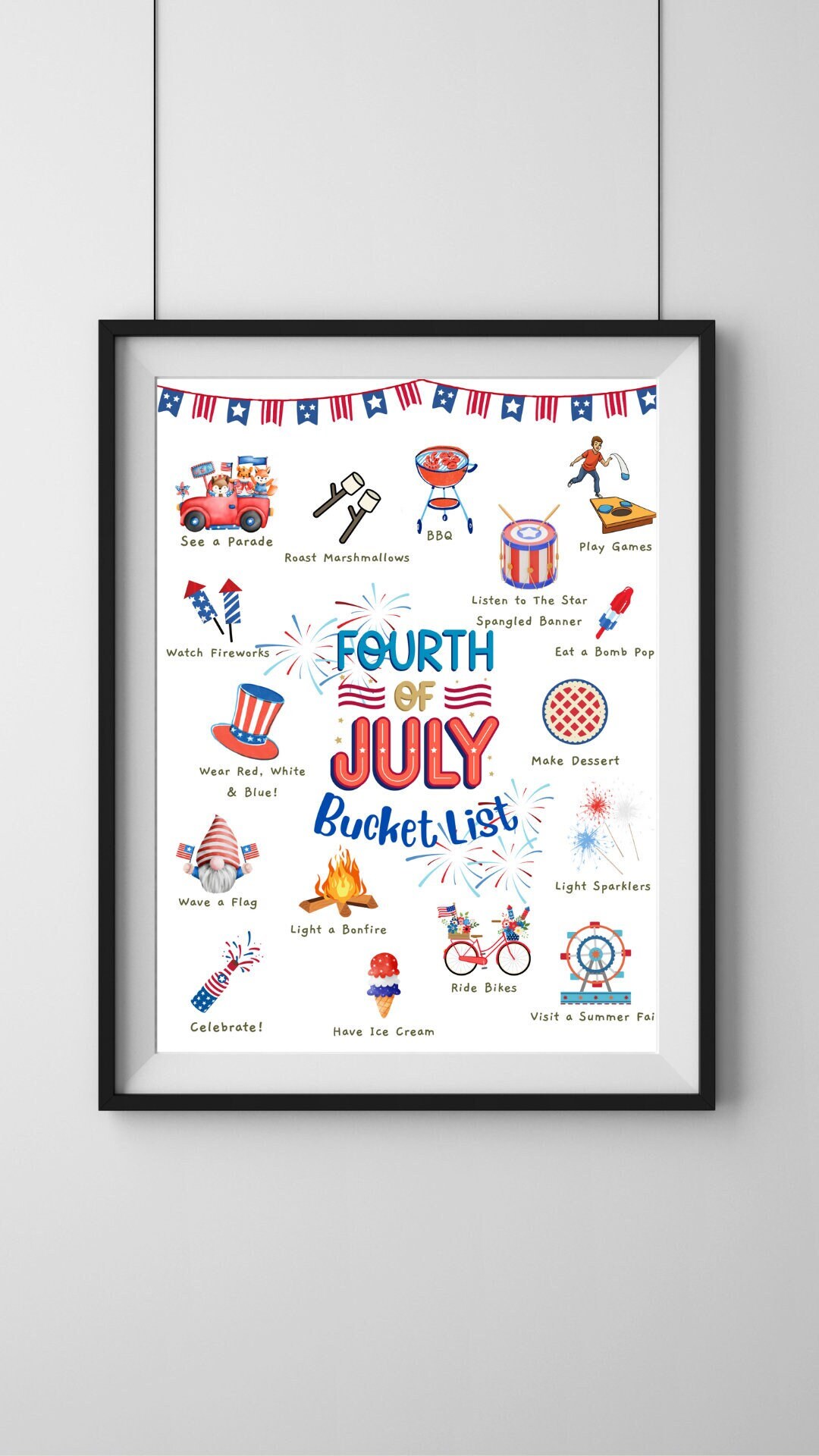 4th of July Bucket List - Etsy
