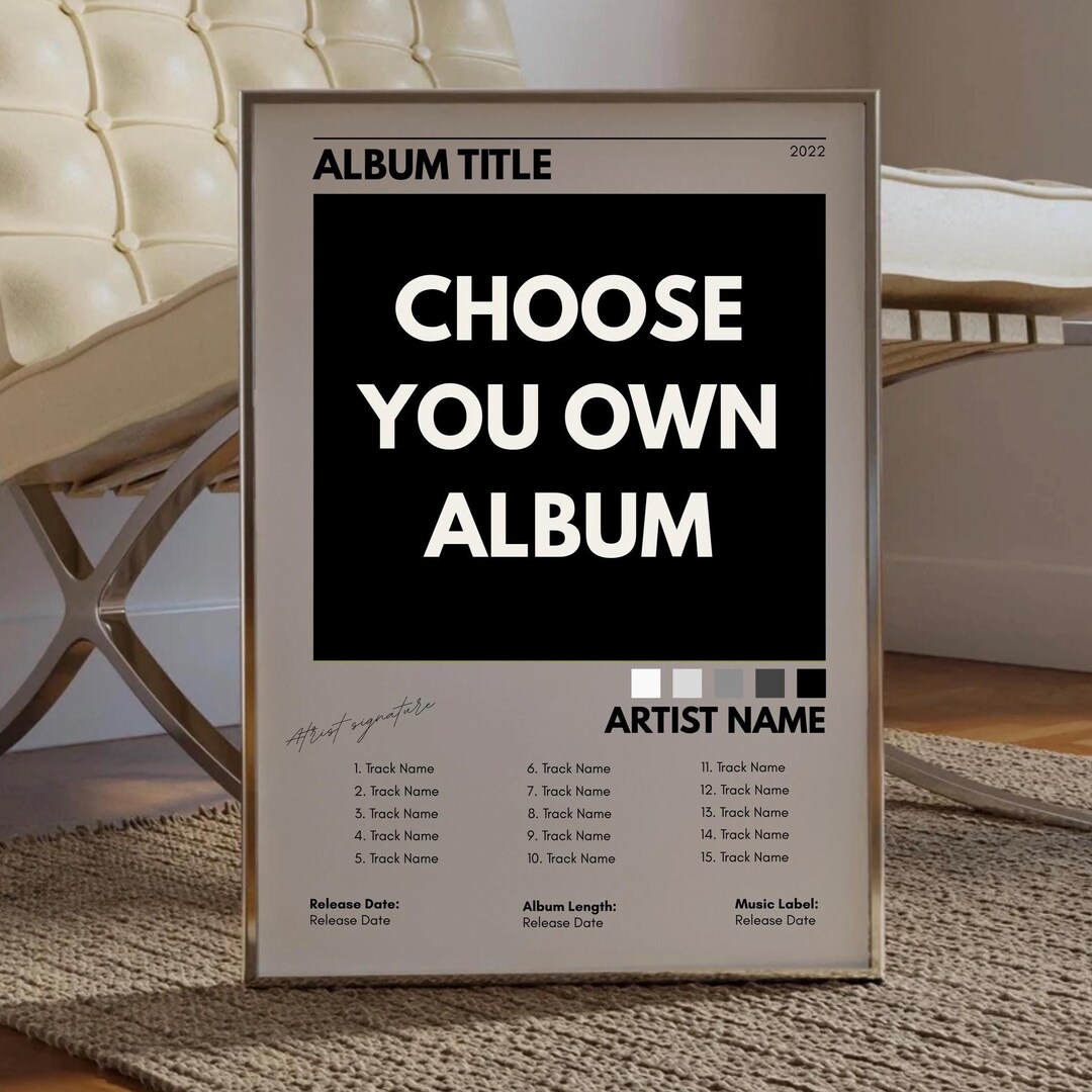 Custom Album Poster Choose Your Own Album Cover Posters Custom Album ...