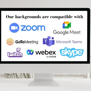 Blurred Zoom Office Background Home Office Background Virtual ...