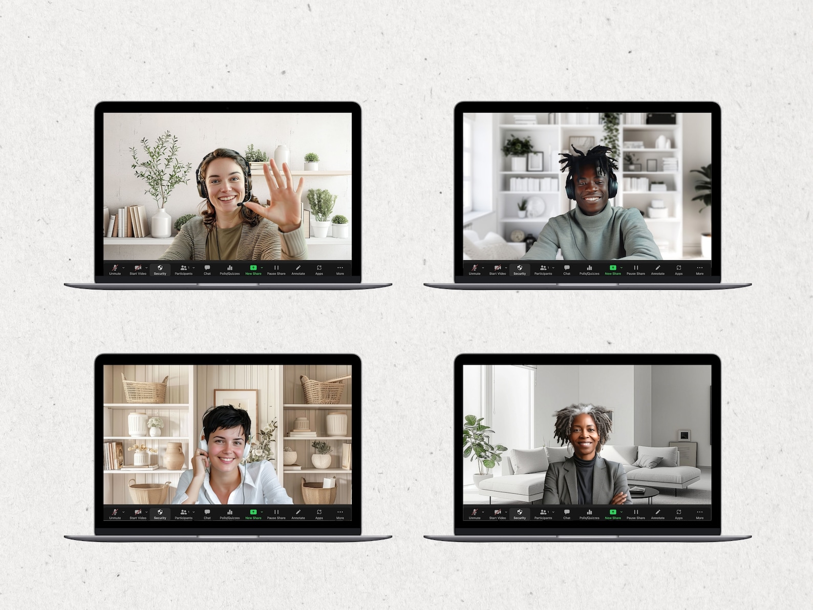 12 Professional Zoom Backgrounds Virtual Office Backdrops Virtual ...