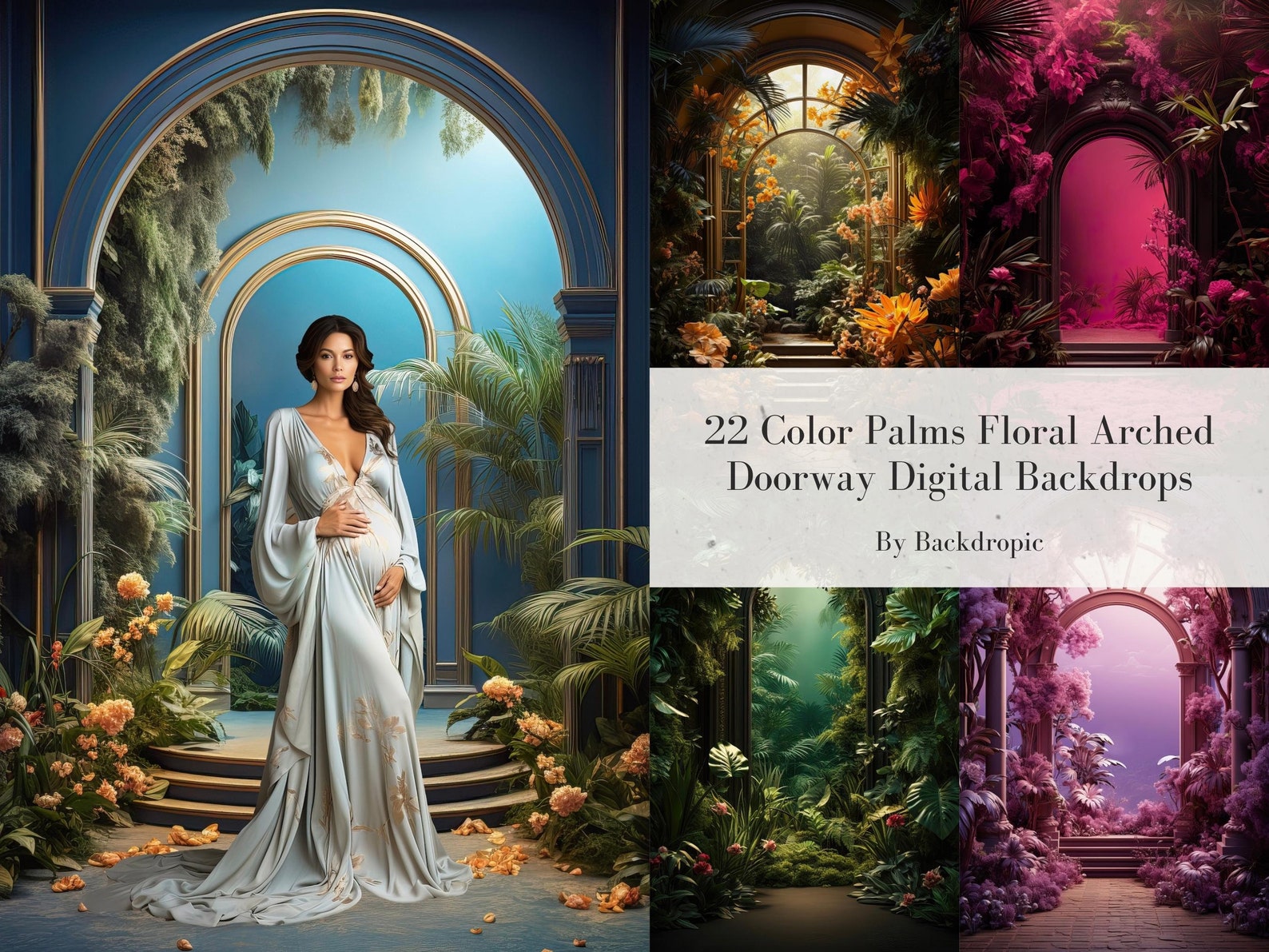 Digital Backdrop Arches Digital Backdrop Overlays Maternity Digital ...