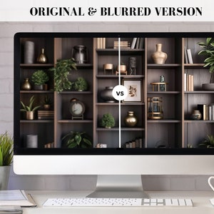 Zoom Background Blurred | Gold Brown Virtual Office Background Home ...