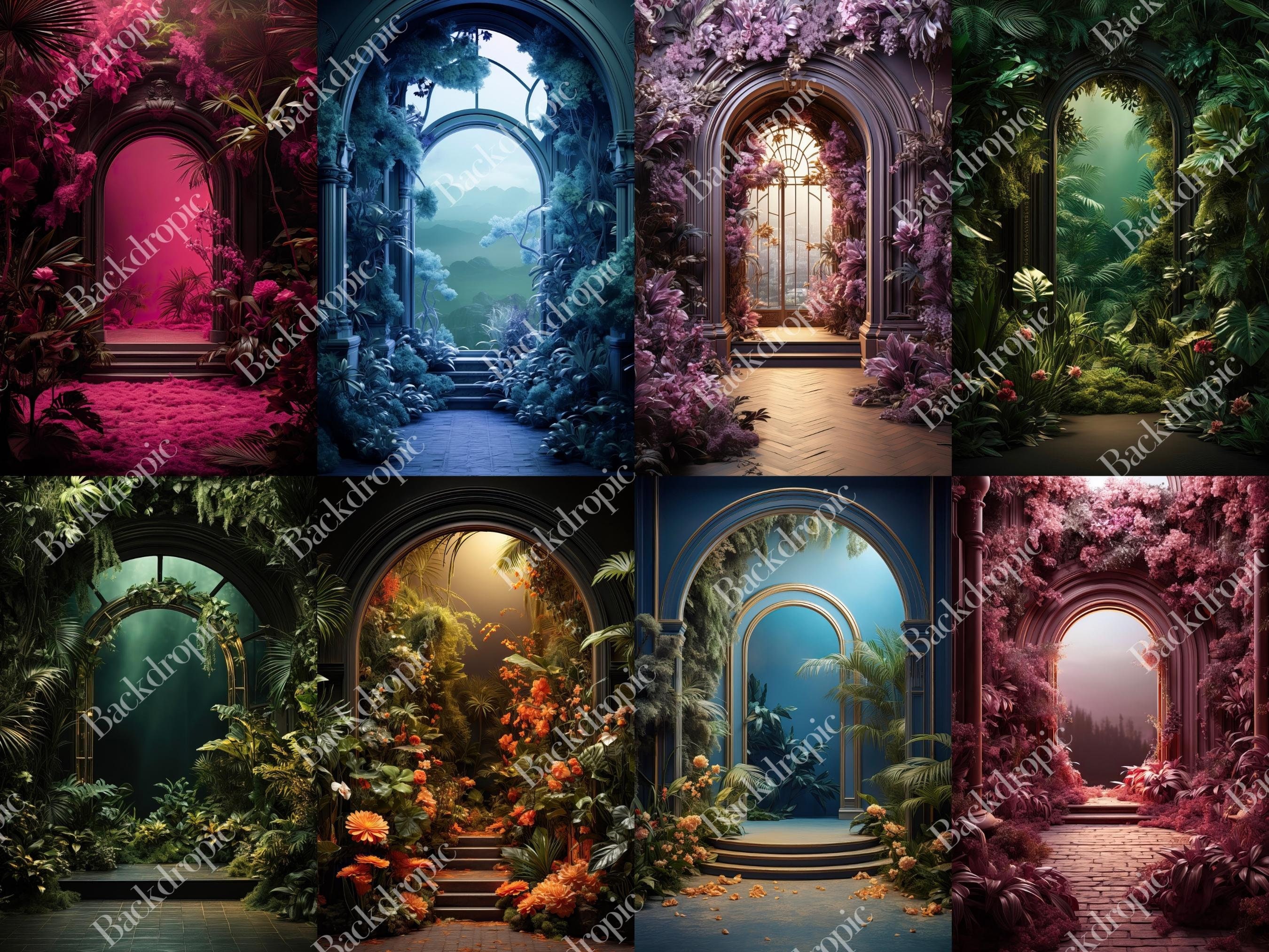 Digital Backdrop Arches Digital Backdrop Overlays Maternity Digital ...