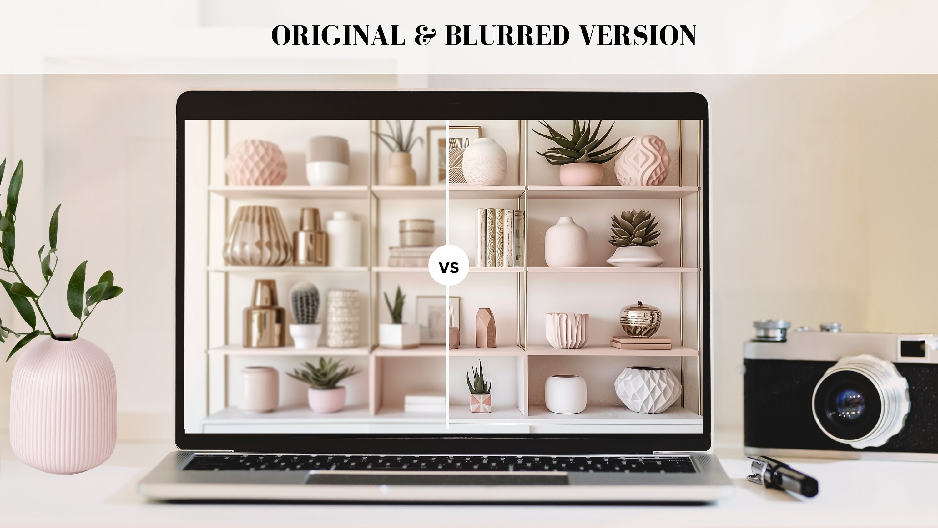 Zoom Background Blurred Pink Virtual Office Background Home Office ...